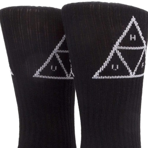 HUF Triple Triangle Crew Black Socks