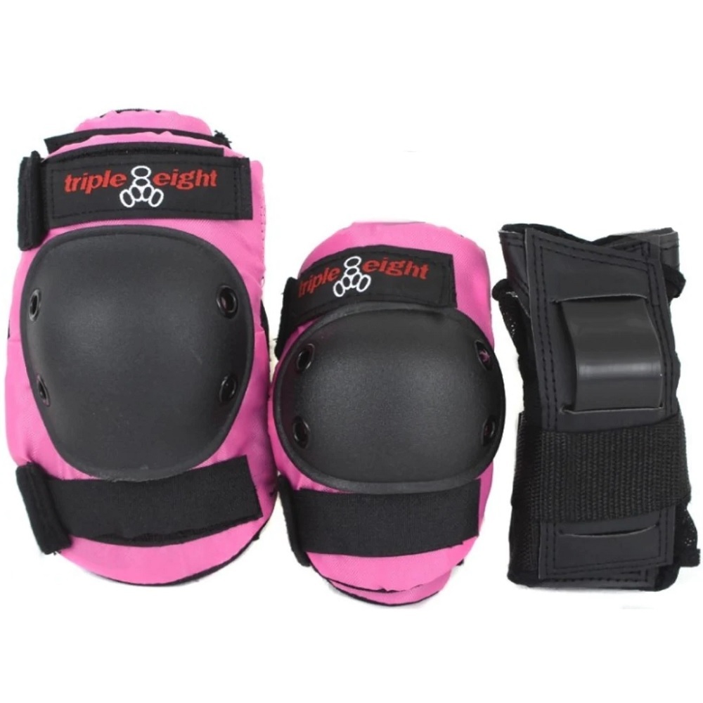 Triple 8 Pink Junior Tri Pack Pad Set