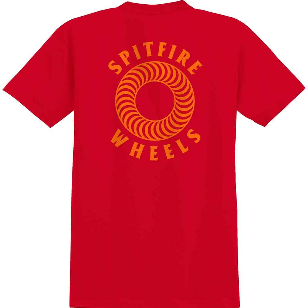 Spitfire Hollow Classic Pocket Red Orange T-Shirt