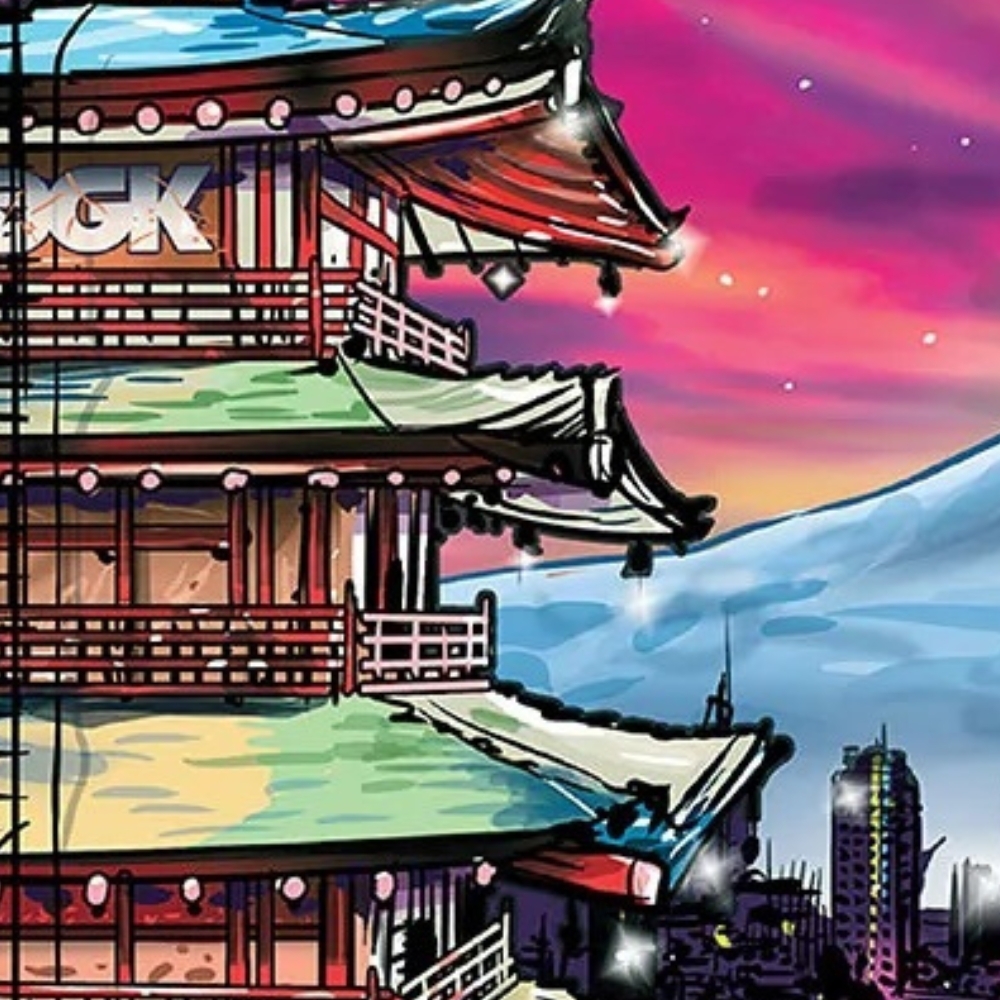 Dgk Temple x 1 Skateboard Sticker