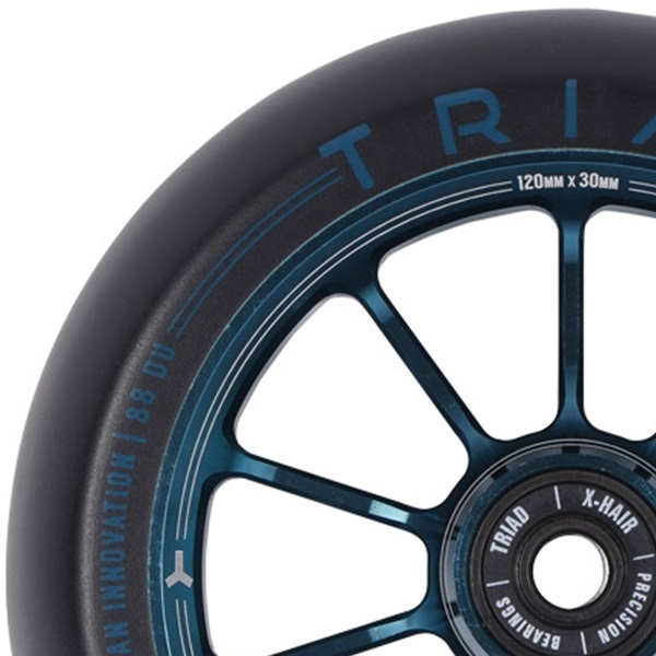 Triad Conspiracy Anodized Blue 120mm Scooter Wheels