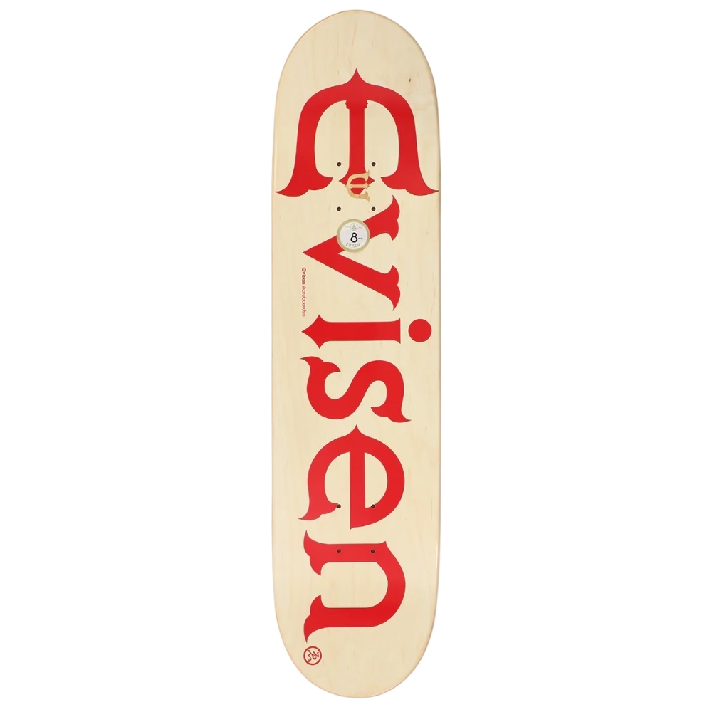 Evisen Evilogo Red 8.25 Skateboard Deck