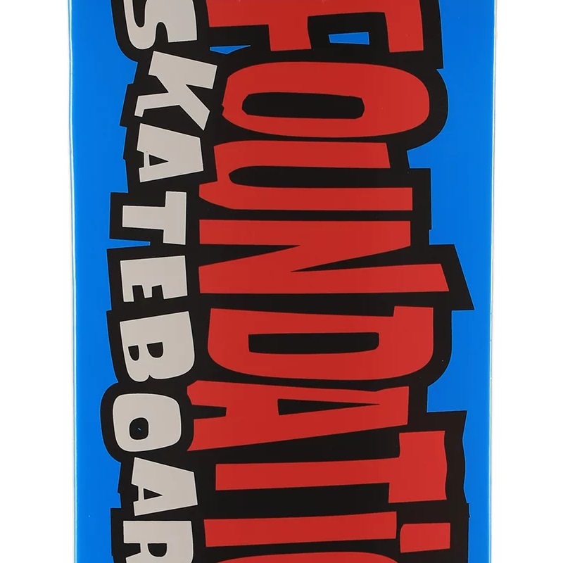 Foundation From The 90s Blue 8.25 Skateboard Deck