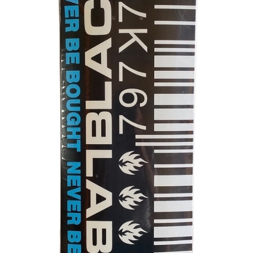 Black Label Ripped Barcode Purple 8.25 Skateboard Deck
