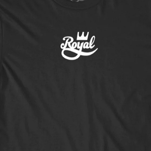 Royal Evolved Classic Script Black T-Shirt