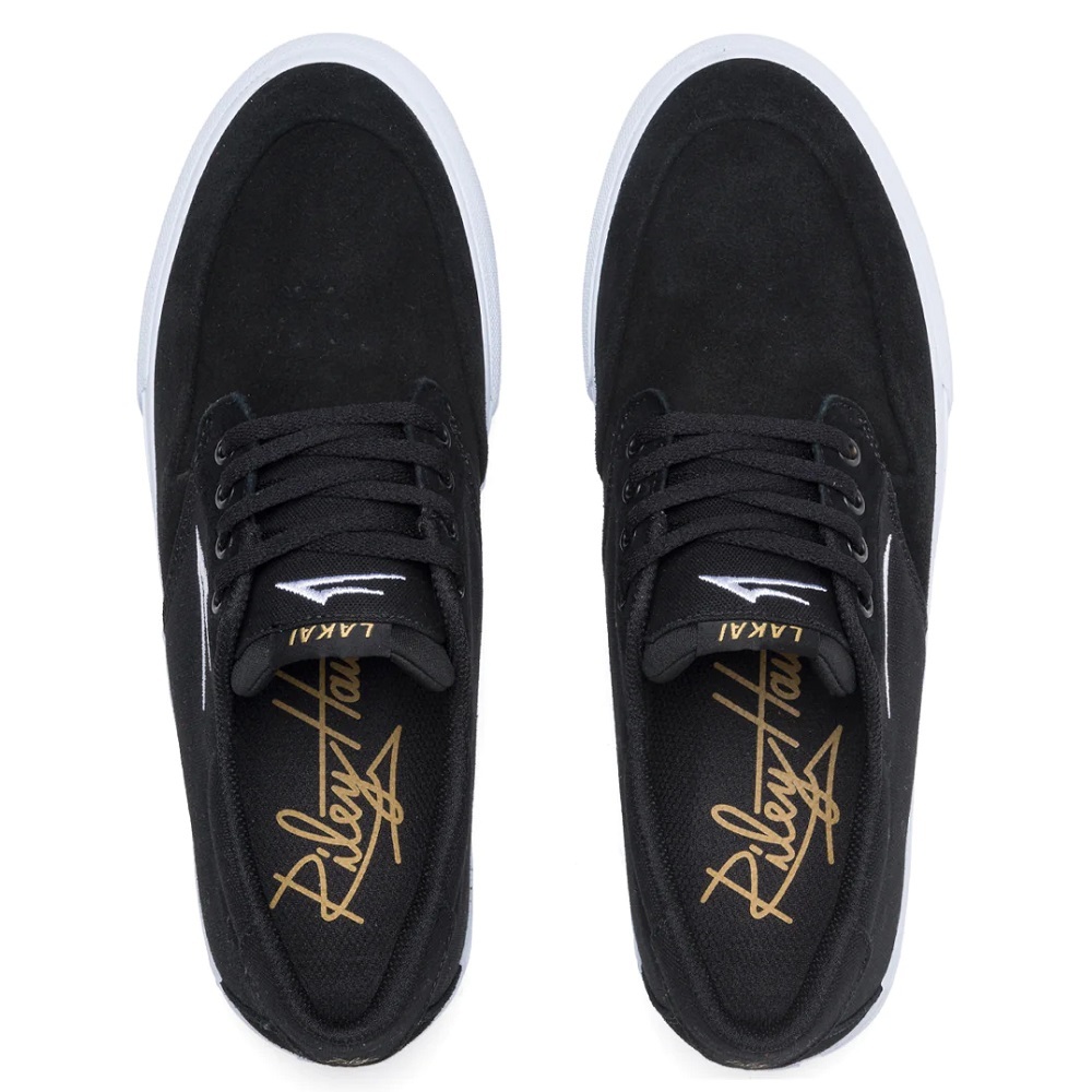 Lakai Riley 3 Black Suede Mens Skate Shoes