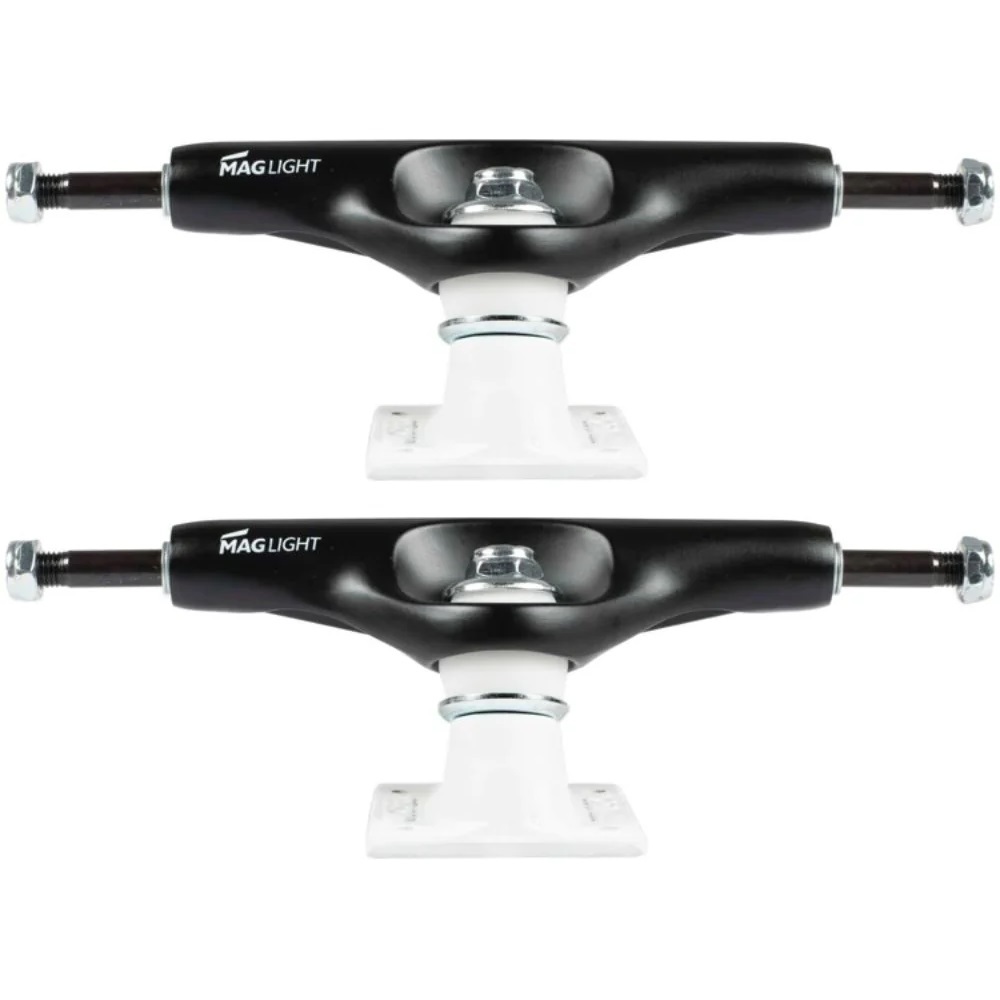 Tensor Mag Light Black White Set Of 2 Skateboard Trucks