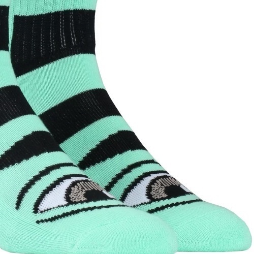Toy Machine Sect Eye Big Stripe Mint Socks