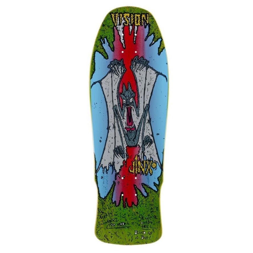 Vision Original Jinx Lime Green Reissue Skateboard Deck