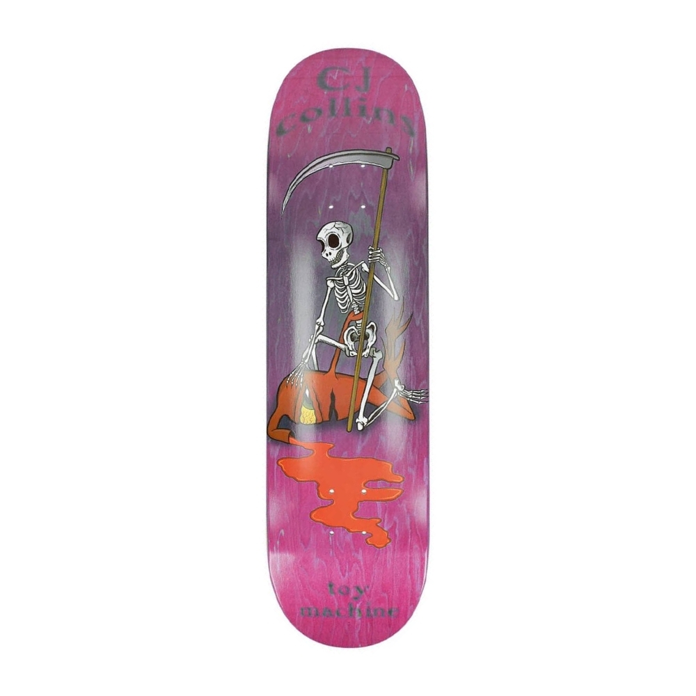 Toy Machine Reaper Skeleton CJ Collins Pink 8.25 Skateboard Deck