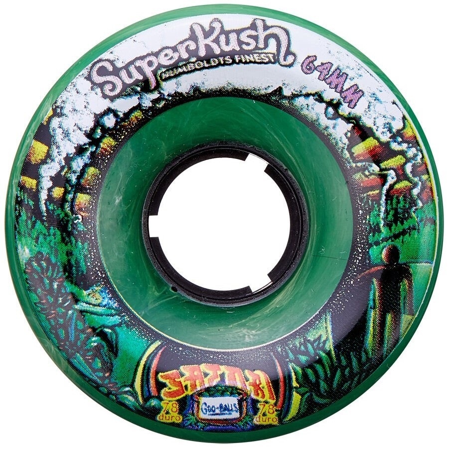 Satori Classic Goo Balls Smokey Urethane Super Kush 78A 64mm Skateboard ...