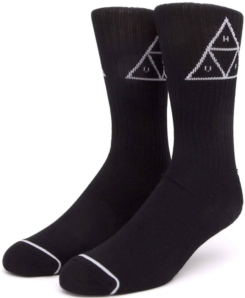 HUF Triple Triangle Crew Black Socks