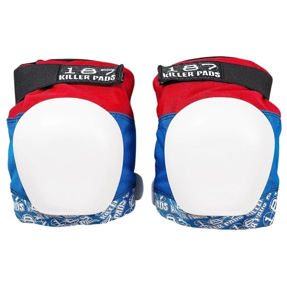 187 Pro Red White Blue Junior Knee Pads