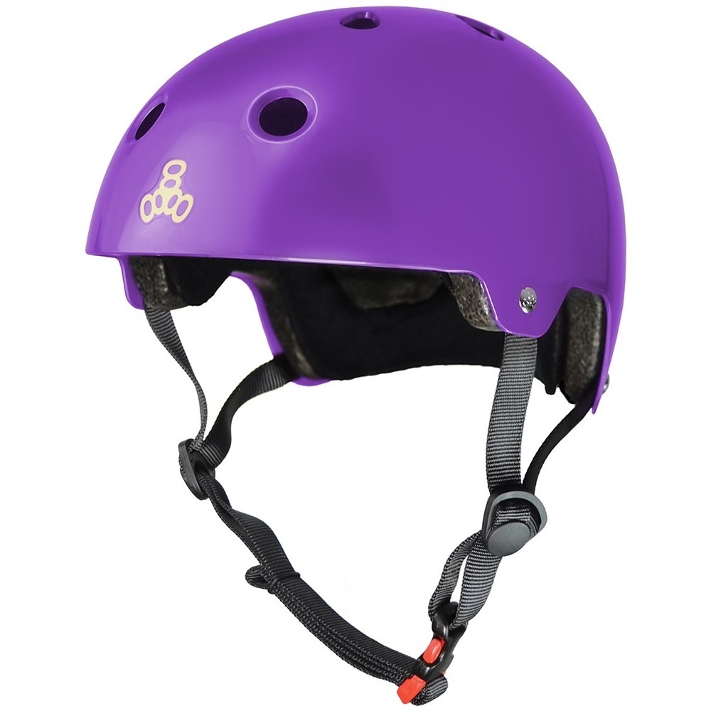 Triple 8 Dual Certified Helmet Purple Gloss