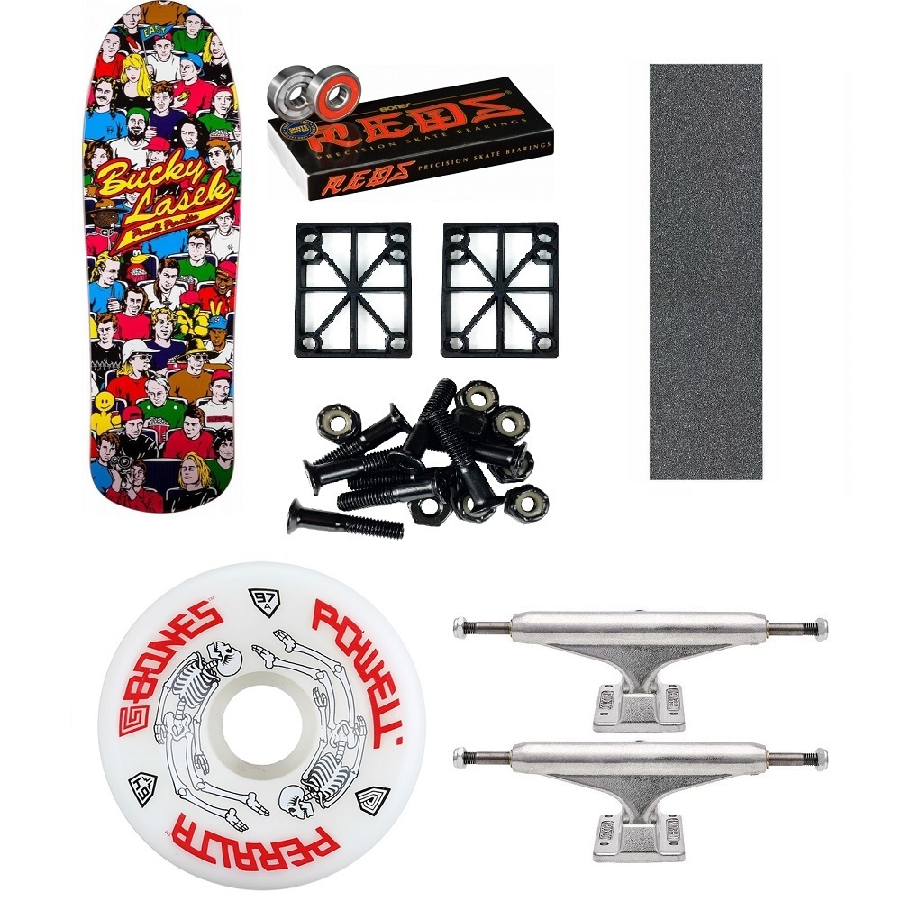Kick Push Powell Peralta Lasek Stadium 9.82 Custom Skateboard Assembled