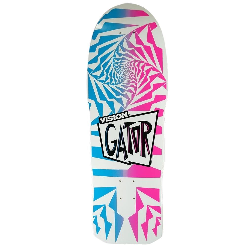 Vision Gator II Reissue White Fade Skateboard Deck