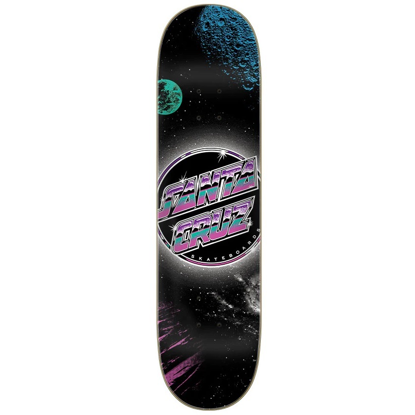 Santa Cruz Chrome Dot Space Everslick 8.0 Skateboard Deck
