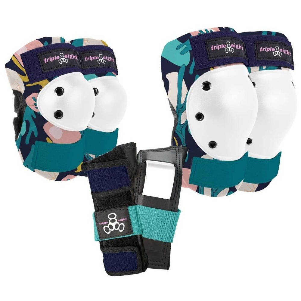 Triple 8 Floral Junior Tri Pack Pad Set