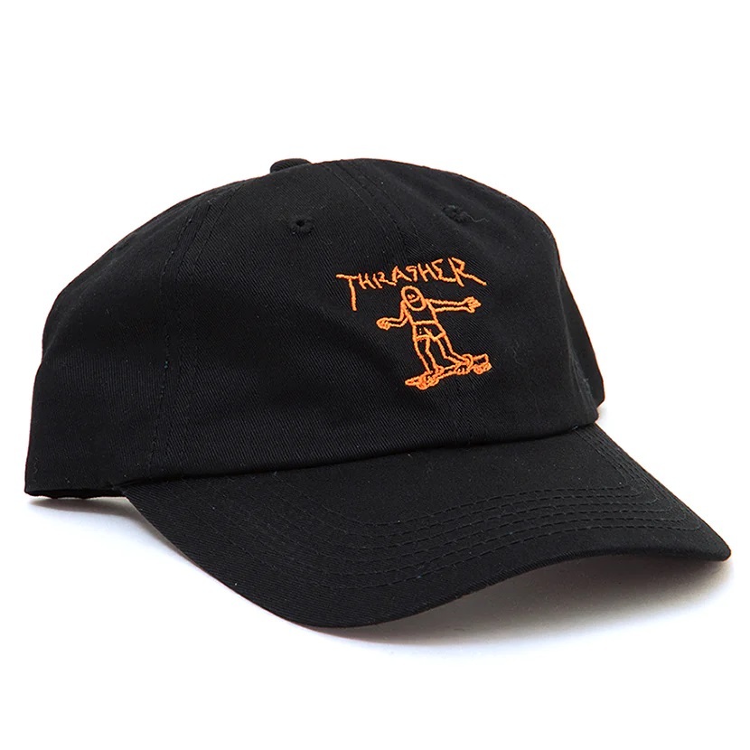 Thrasher Gonz Logo Old Timer Black Orange Hat