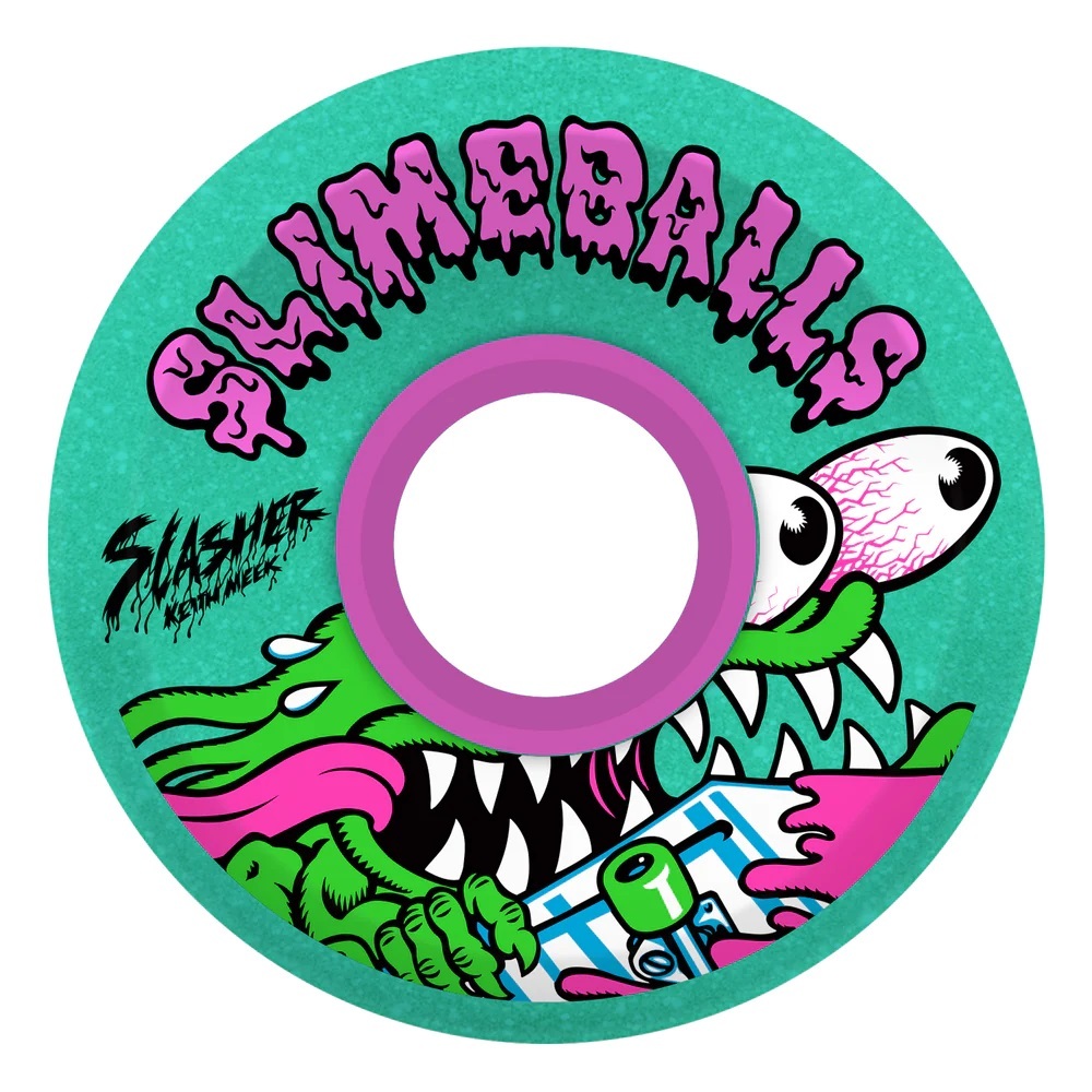 Slime Balls Slasher OG Slime Green 78A 60mm Skateboard Wheels