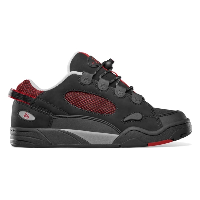 Es Muska Black Red Mens Skate Shoes