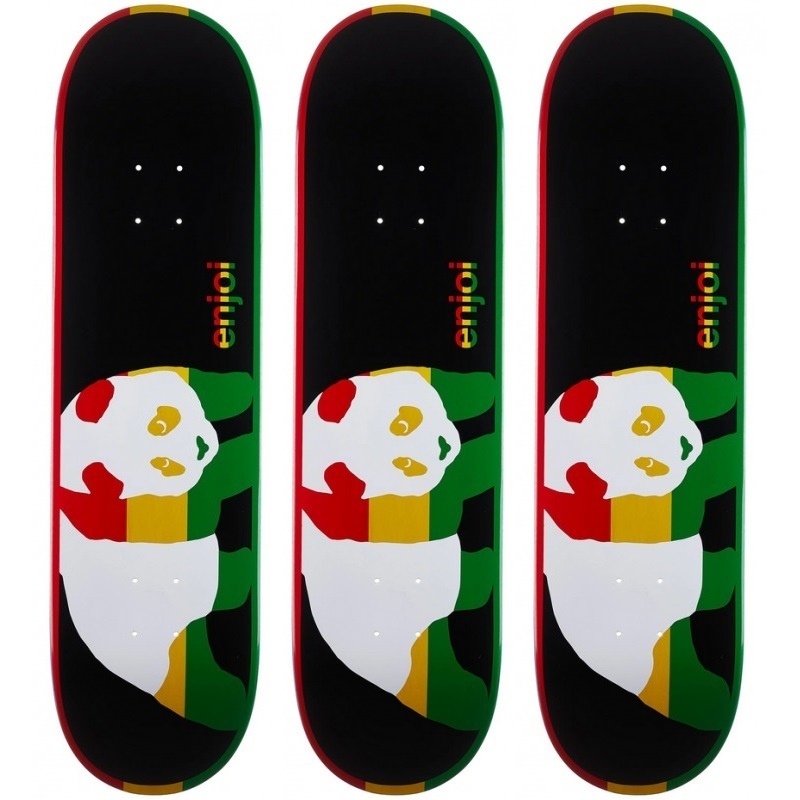 Enjoi Rasta Veneer R7 8.375 3 Pack Skateboard Decks