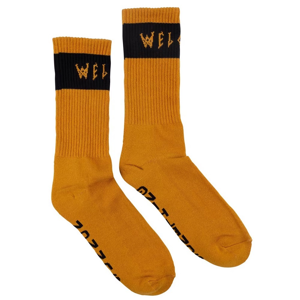 Welcome Skateboards Summon Pumpkin Black Socks