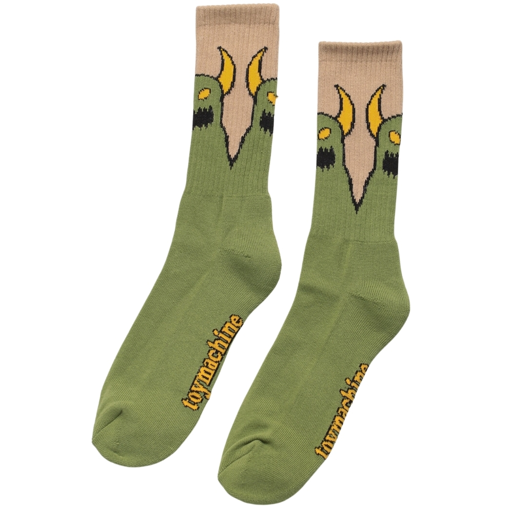 Toy Machine Sketchy Monster Crew Green Socks