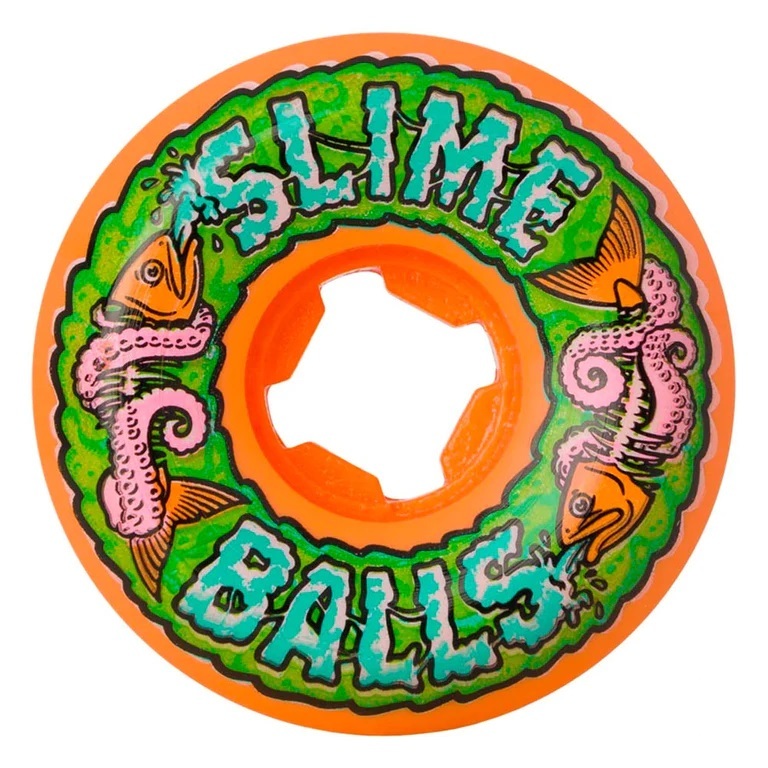 Slime Balls Fish Balls Speed Balls Orange 99a 56mm Skateboard Wheels