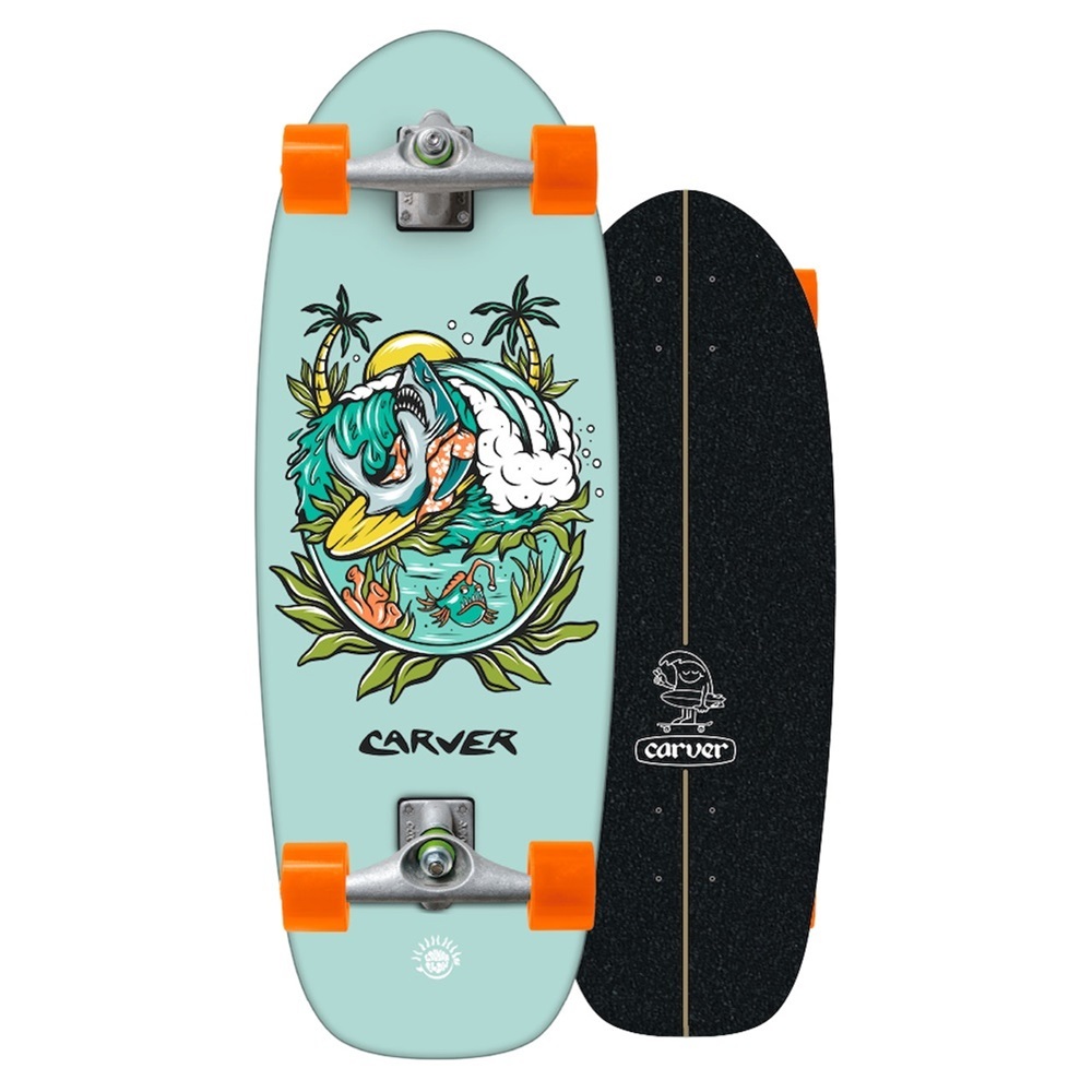 Carver Shark Shredder Mini C5 Surfskate Skateboard