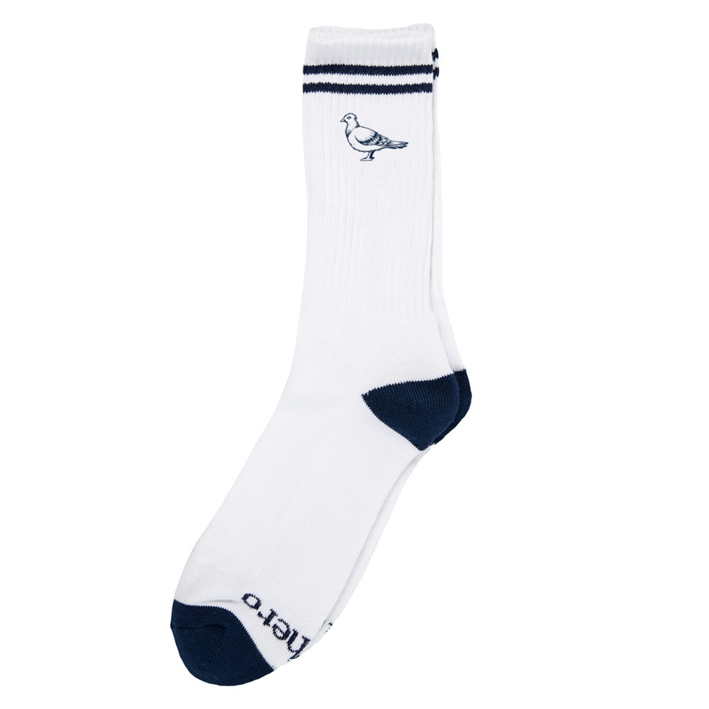 Anti Hero Basic Pigeon White Blue 1 Pair Mens Socks