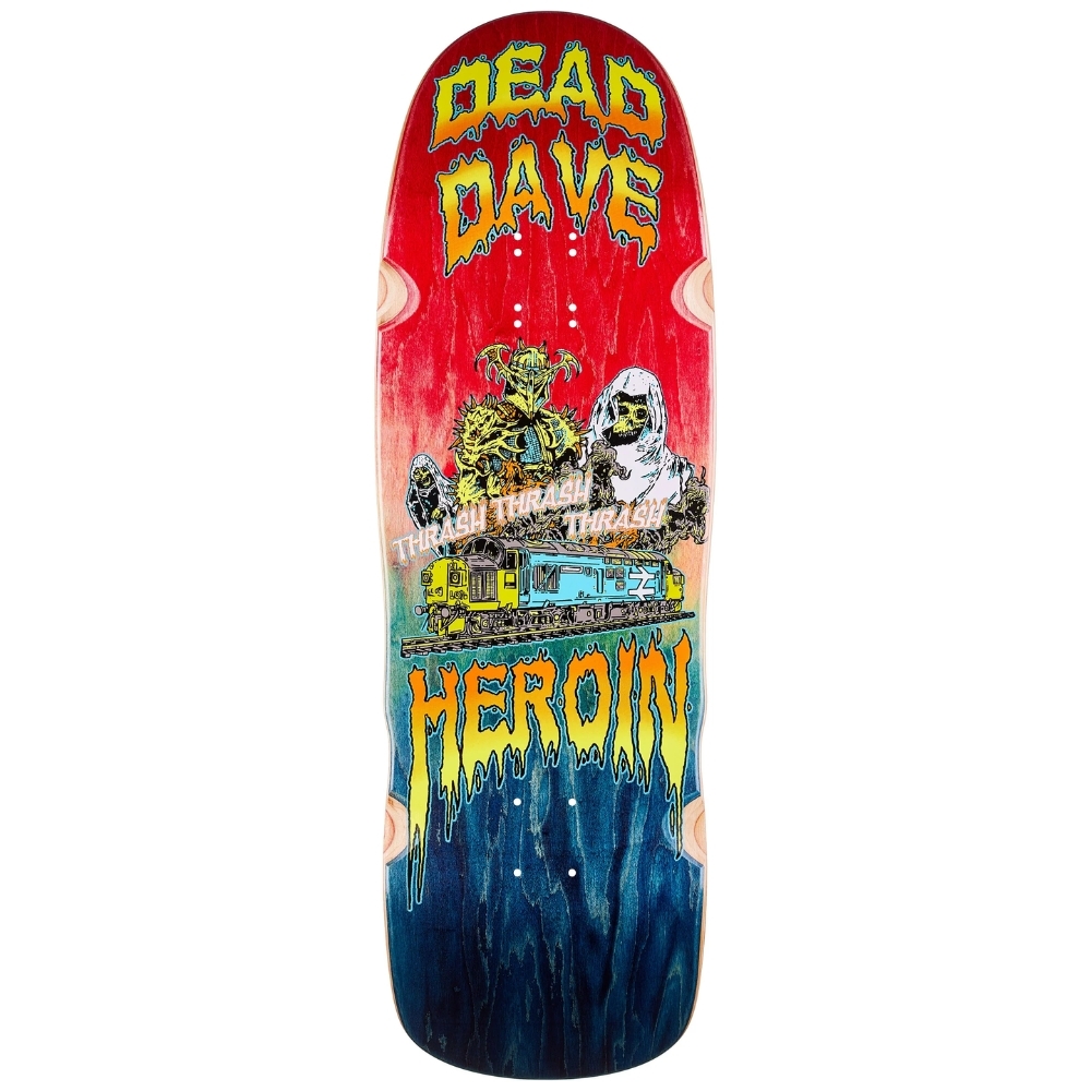 Heroin Dead Dave Ghost Train V3 10.1 Skateboard Deck