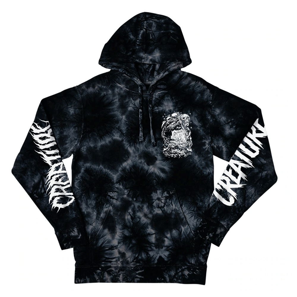 Creature Graveyard Tie Dye Black Hoodie
