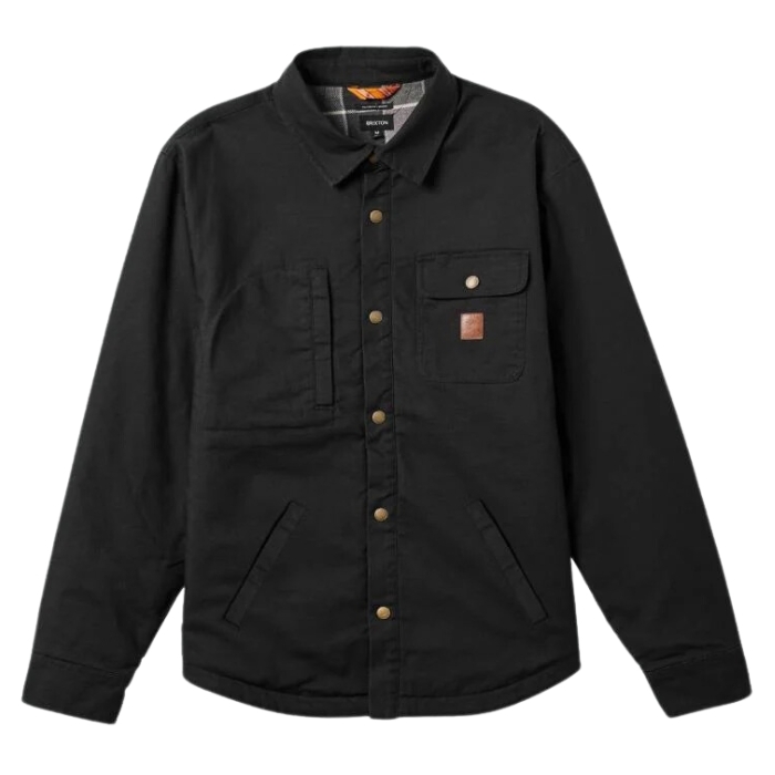 Brixton Builders Lined Washed Black Jacket