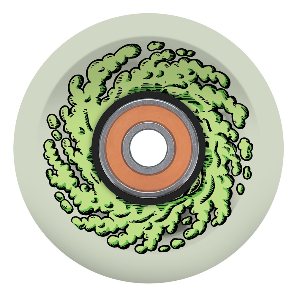 Slime Balls Light Ups LED OG Slime Glow In The Dark 78A 60mm Skateboard ...