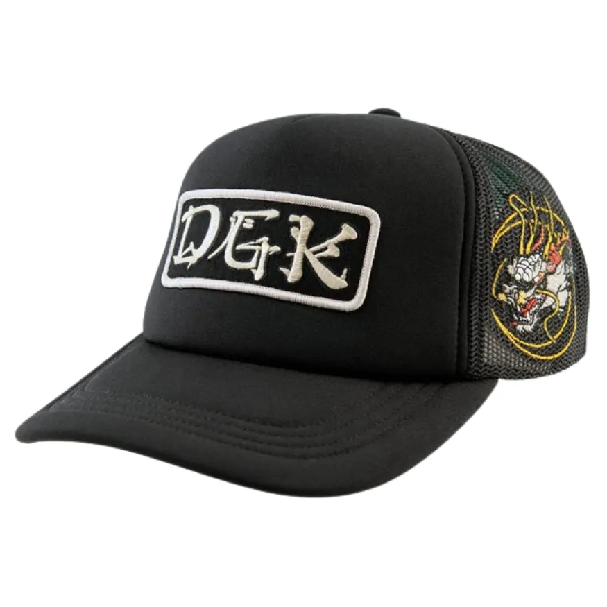 DGK Ryujin Black Trucker Hat