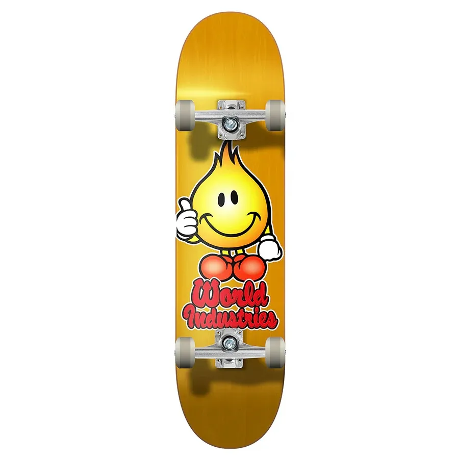 World Industries Flameboy Thumbs Up 7.75 Complete Skateboard