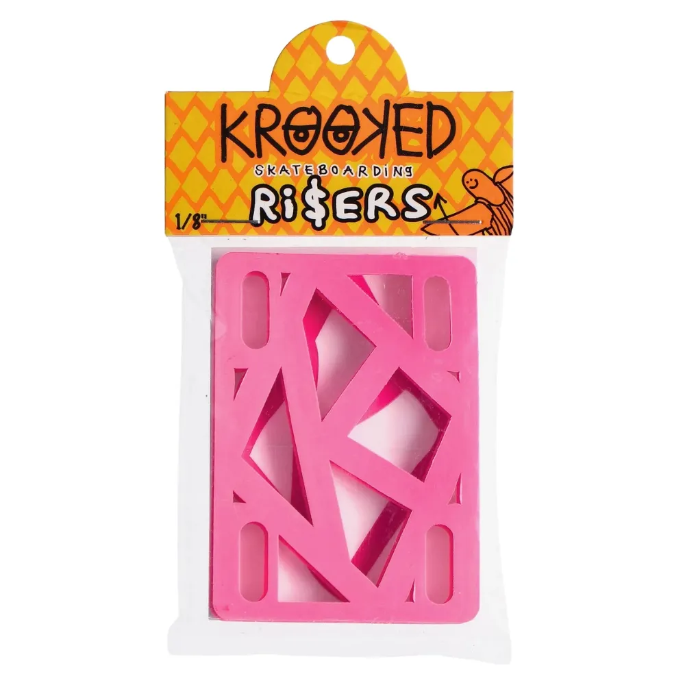Krooked 1/8 Pair Pink Riser Pads