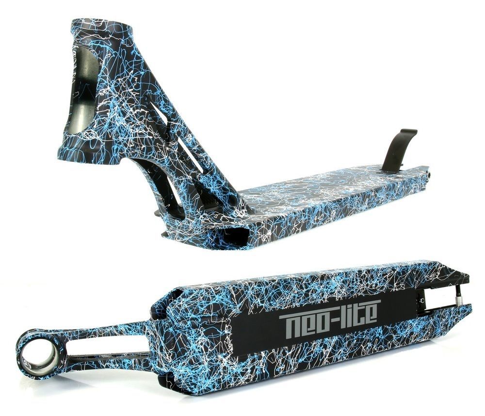 Neo-Lite V2 Scooter Deck - Matte Black Splatter
